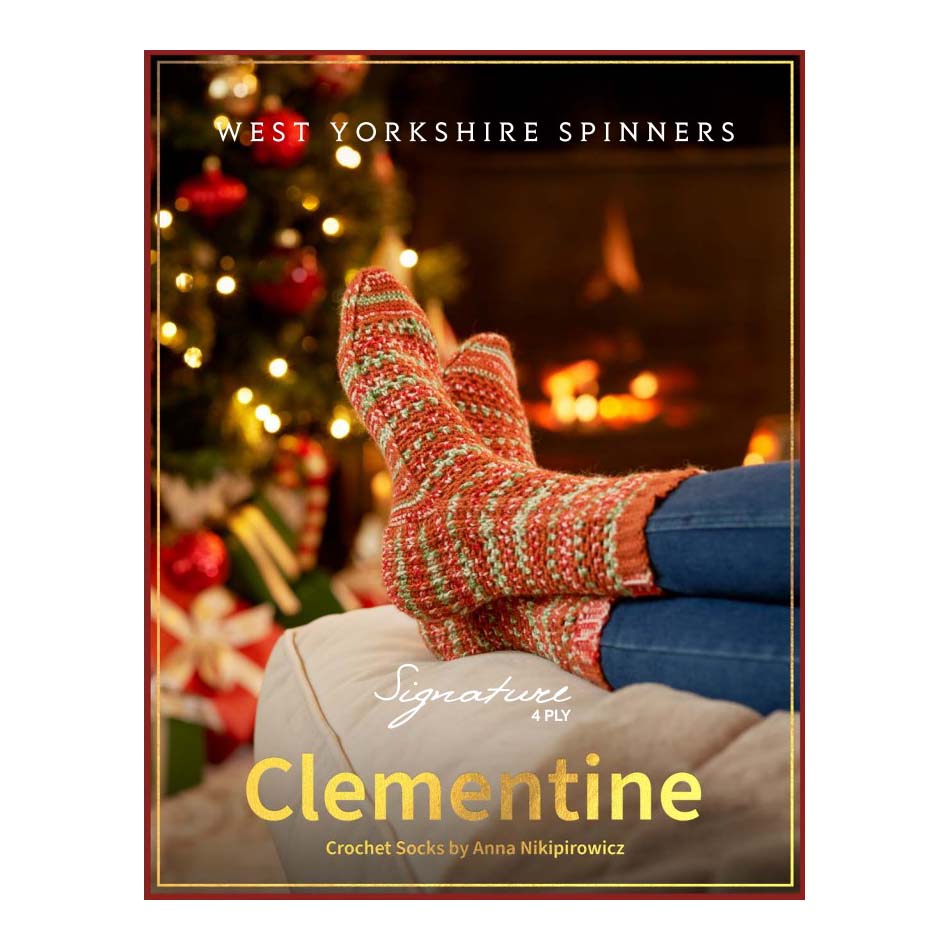 WYS Clementine - Christmas Crochet Sock Pattern (FREE PDF Download)